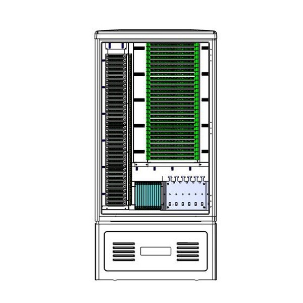 288 Fibers FTTH Splitter Cabinet - Type A - Fiber Optic Cabling Management