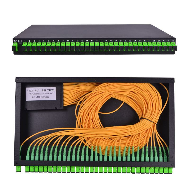 Rack Mount PLC Splitter - Fiber Optic Cabling Management